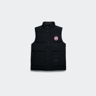 Canada Goose Freestyle Weste mit rundem Kragen (M&auml;nnlich, Black, XXL)