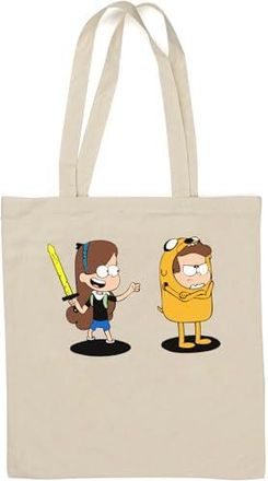 Generic Sac fourre-tout en coton naturel série TV 09 Blanc