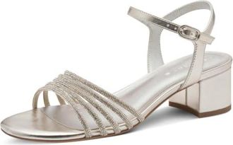 Tamaris Femme Damen 1-28248-44 Sandale &agrave; Talon, Platine, 38 EU