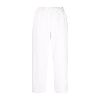 Proenza Schouler L&auml;ssige wei&szlig;e Baumwoll-Sweathose - - Trousers - Damen - Wei&szlig; - XL