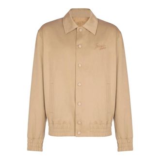 Balmain Baumwoll-Canvas Bomberjacke - - Jackets - Herren - Beige - M