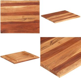vidaXL Dessus de table bois massif dacacia 25-27 mm 60x70 cm - Dessus De Table - Table En Bois - Acacia Massif - Plateau De Table - Meuble De Salle À