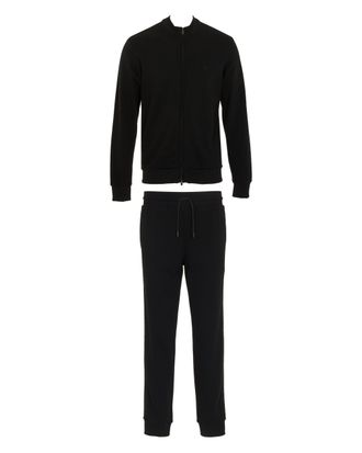 Emporio Armani Herren Basic Terr Tracksuit Set Trainingsanzug, Schwarz, XL