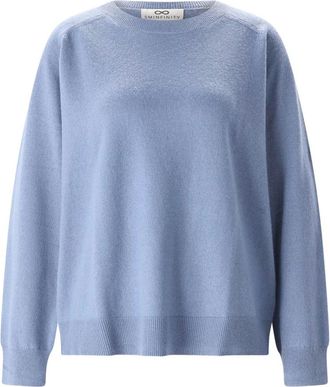 Sminfinity Femme, Pulls, Bleu, Taille: 40/42 FR Tricots &agrave; col rond