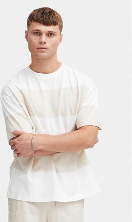 Solid T-Shirt Ijam 21108144 Beige Regular Fit