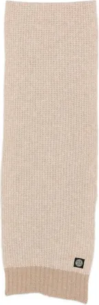 Stone Island Logo-patch Waffle-knit Scarf