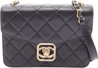 Chanel Sac bandouli&egrave;re vintage doccasion - Femme - Pre-owned - Noir - Taille: ONE Size