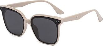 Generic Lunettes de soleil rétro polarisées à grande monture 2025 pour hommes et femmes, lunettes de soleil de plage pour conduite en plein air, vacances (cou
