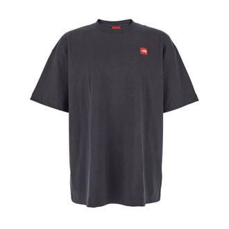 The North Face Homme, Sport, Gris, Taille: S T-Shirt girocollo mezza manica logo