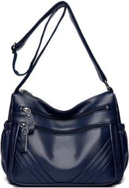 Generic Sac bandouli&egrave;re &eacute;l&eacute;gant pour femme avec bandouli&egrave;re ajustable, sac &agrave; bandouli&egrave;re pour femme (Blue)