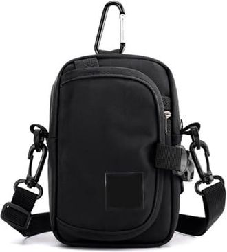 Generic Compatible for le sac de taille for hommes, &agrave; main voyage d&eacute;contract&eacute;, ceinture &eacute;tanche avec fermeture &eacute;clair for lext&eacute;rieur(Black)