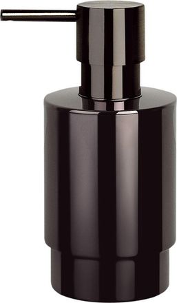 Spirella Premium Seifenspender Nyo in edlem Design | Flüssigseifen-Spender aus Edelstahl | Fassungsvermögen: 200ml | ØxH: 6,5 x 14 cm | Schwarz