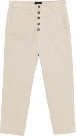 Dondup Femme, Pantalons, Beige, Taille: W31 Pantalon Cropped Nima