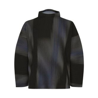 Issey Miyake Haut pliss&eacute; Blend of Lights - Homme - Tops - Bleu - Taille: XL