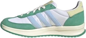 adidas Chaussures Run 72 pour femme, blanc, jaune poudr&eacute;, vert semi-court, 40 EU