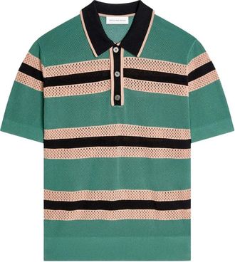 Dries Van Noten Homme, Tops, Vert, Taille: XL Polo Chemises