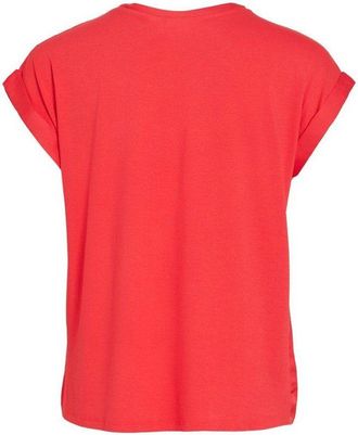 Vila T-Shirt VIELLETTE S/S SATIN TOP