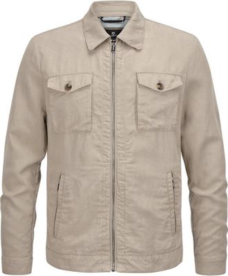 Milestone Garment Dyed Jacke aus einem Lyocell-Leinen-Mix in