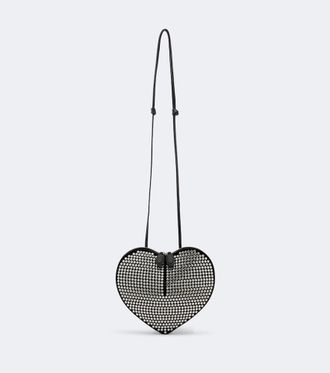 Alaia Ala&iuml;a Verzierte Schultertasche Le Coeur aus Leder