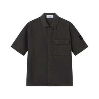 Stone Island Homme, Chemises, Gris, Taille: 2XL Chemises