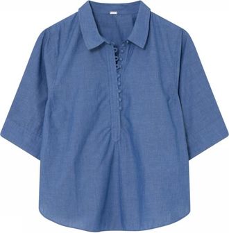 Gustav Femme, Blouses et Chemises, Bleu, Taille: 42 FR Chemises en jean