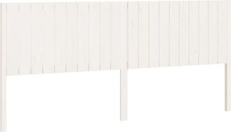 vidaXL Kopfteil Wei&szlig; 205,5x4x100 cm Massivholz Kiefer Vidaxl
