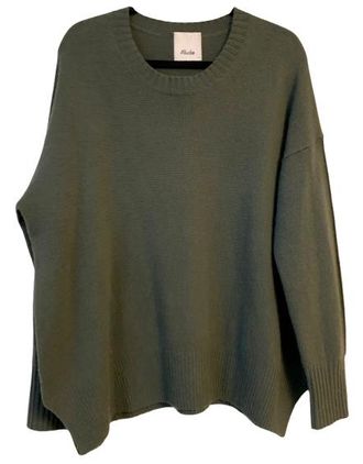 Allude Olive Green Cashmere Jumper Size L