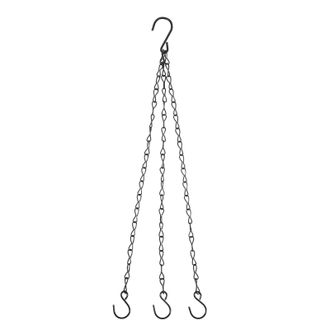 Angoily H&auml;ngekorbkette 41cm aus Robustem Eisen mit S Haken Ersatzkette f&uuml;r Blument&ouml;pfe und Gartenpflanzen Aufh&auml;nger f&uuml;r Laternen Vogelfutterh&auml;user und Pflanze
