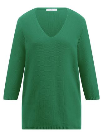 Emilia Lay V-Pullover 3/4-Arm Emilia Lay gr&uuml;n