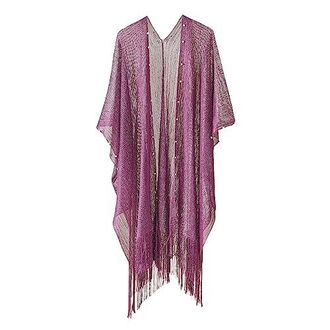 Generic Cache-maillot en silicone pour femme avec perles et perles, violet, Taille unique