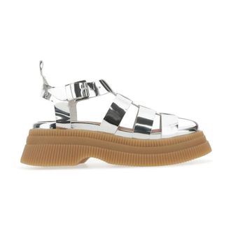 Ganni Femme, Chaussures, Gris, Taille: 37 EU Sandals