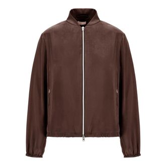 Herno Femme, Vestes, Brun, Taille: 38 FR Veste Satin&eacute;e zipp&eacute;e