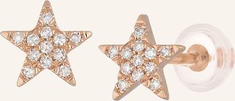 Leaf Ohrstecker Star 18 Karat Rosegold Mit Diamanten rosegold