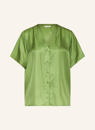 Mrs & Hugs Mrs & Hugs Blusenshirt Aus Seide gruen