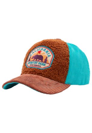 King Kerosin Herren Trucker Cap &middot; Kappe &middot; Mit Cord-Front &middot; Teddyfutter &middot; Winter &middot; Sherpa &middot; Snapback &middot; Outdoor &middot; Adventure &middot; Vintage &middot; Retro &middot; Patch &middot; Stickerei &middot; C