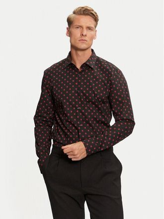 HUGO BOSS Hugo Hemd Kenno 50527863 Schwarz Regular Fit