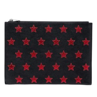 Saint Laurent Pre-owned Leder Clutch - - Pre-owned - Damen - Schwarzk - ONE SIZE