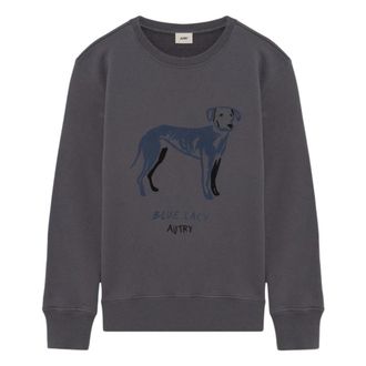 Autry Blaue Lacey Baumwollpullover - - Sweatshirts & Hoodies - Herren - Grau - S