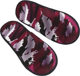 Generic Pantoufle Maison Motif Camouflage Rose Hiver Pantoufles Antid&eacute;rapantes Hiver Chaussures Chaudes Portative Chaudes Pantoufles Pour H&ocirc;tels Chambre Salon