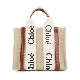 Chlo&eacute; Femme, Sacs, Beige, Taille: ONE Size Woody Small Tote