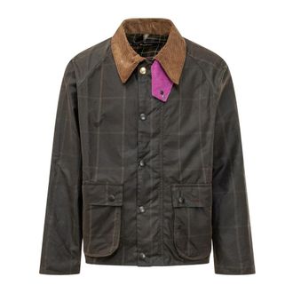 Barbour Transport Windowpane Wachsjacke - - Jackets - Herren - Braun - M