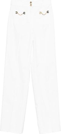 Elisabetta Franchi Jean Droit - Blanc