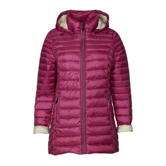 Danwear Gepolsterte Leichte Daunenjacke Pink/Sand - - Jackets - Damen - Rosa - XL