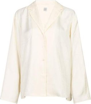 Toteme Chemise &agrave; lettrage brod&eacute; en soie