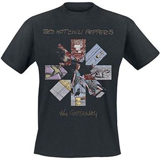 Red Hot Chili Peppers T-Shirt Getaway Album Asterisk Officiel pour Homme Noir, Noir, XXL