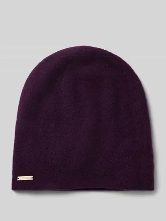 Seeberger Doppelt gestrickte Beanie aus reinem Kaschmir