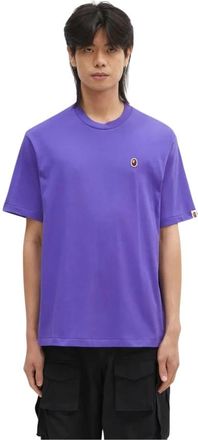 A Bathing Ape A Bathing Ape, Herren, Oberteile, Lila, LGr&ouml;&szlig;e