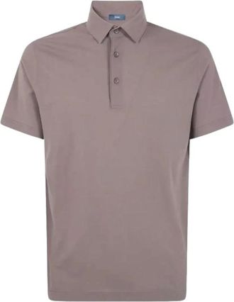 Herno Homme, Tops, Brun, Taille: 2XL Polo mc jersey voile crepe