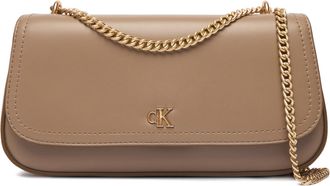 Calvin Klein Handtasche Calvin Klein Ck Convertible Chain Small Bag LV04F3172G Beige