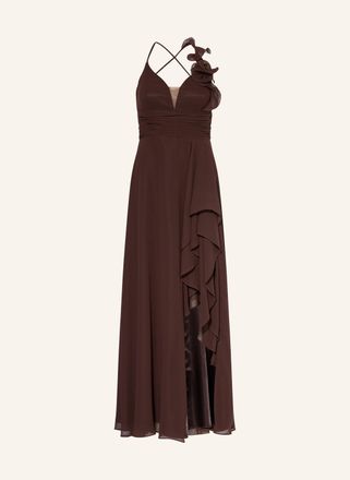 Vera Mont Vm Vera Mont Abendkleid Mit Volants braun